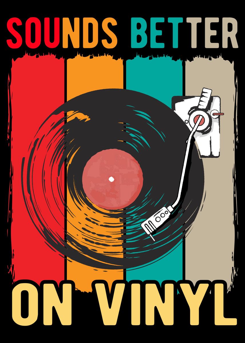 'Vinyl DJ Music Record' Poster, picture, metal print, paint by ...
