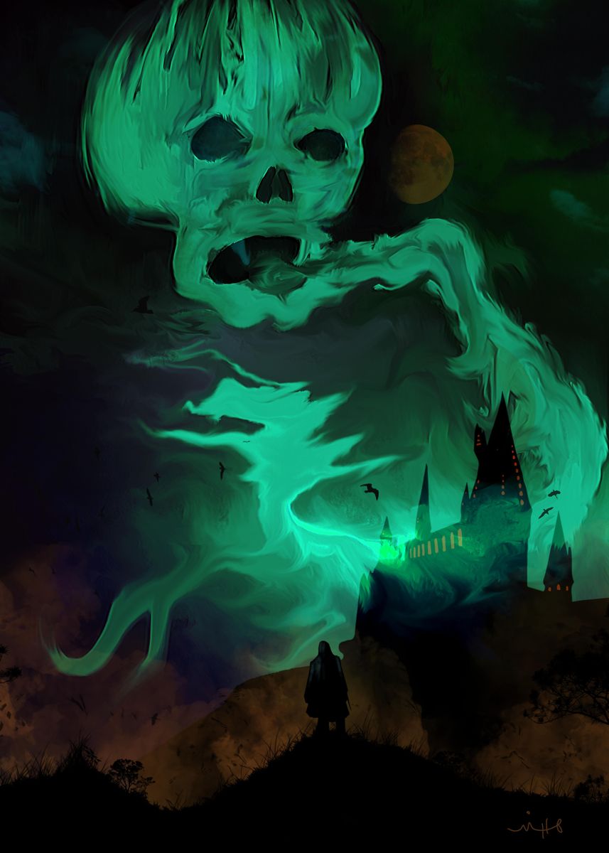 'His Dark Mark' Poster, picture, metal print, paint by Hind Boucherit | Displate