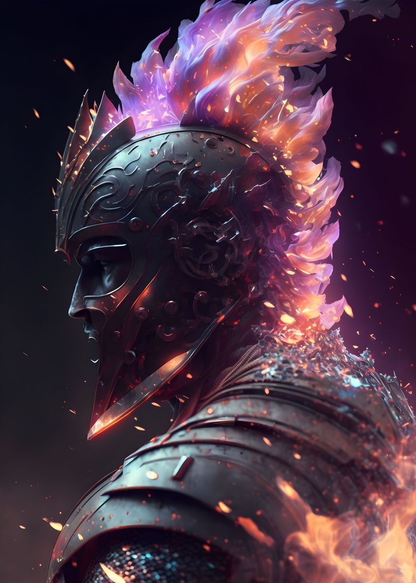 'Spartan Of The Future' Poster, picture, metal print, paint by ...