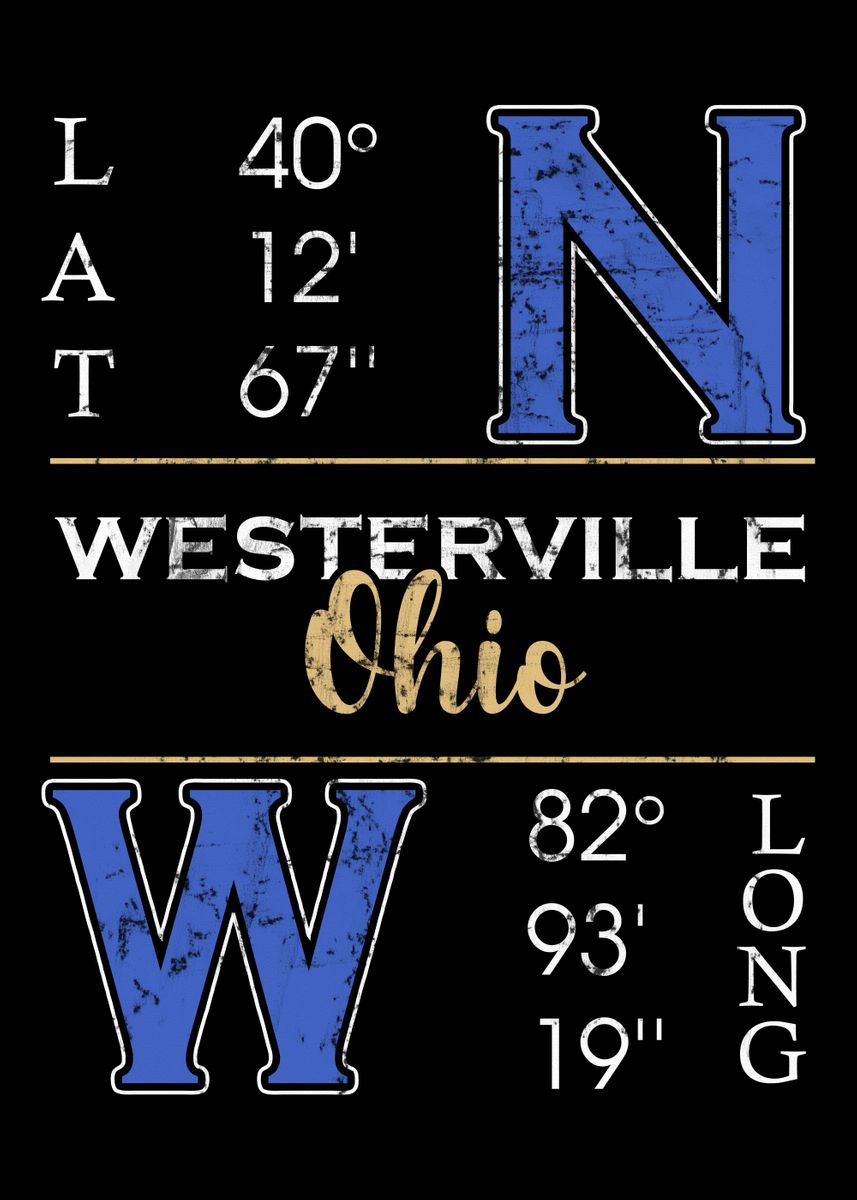 'Westerville Ohio ' Poster, picture, metal print, paint by Celia ...