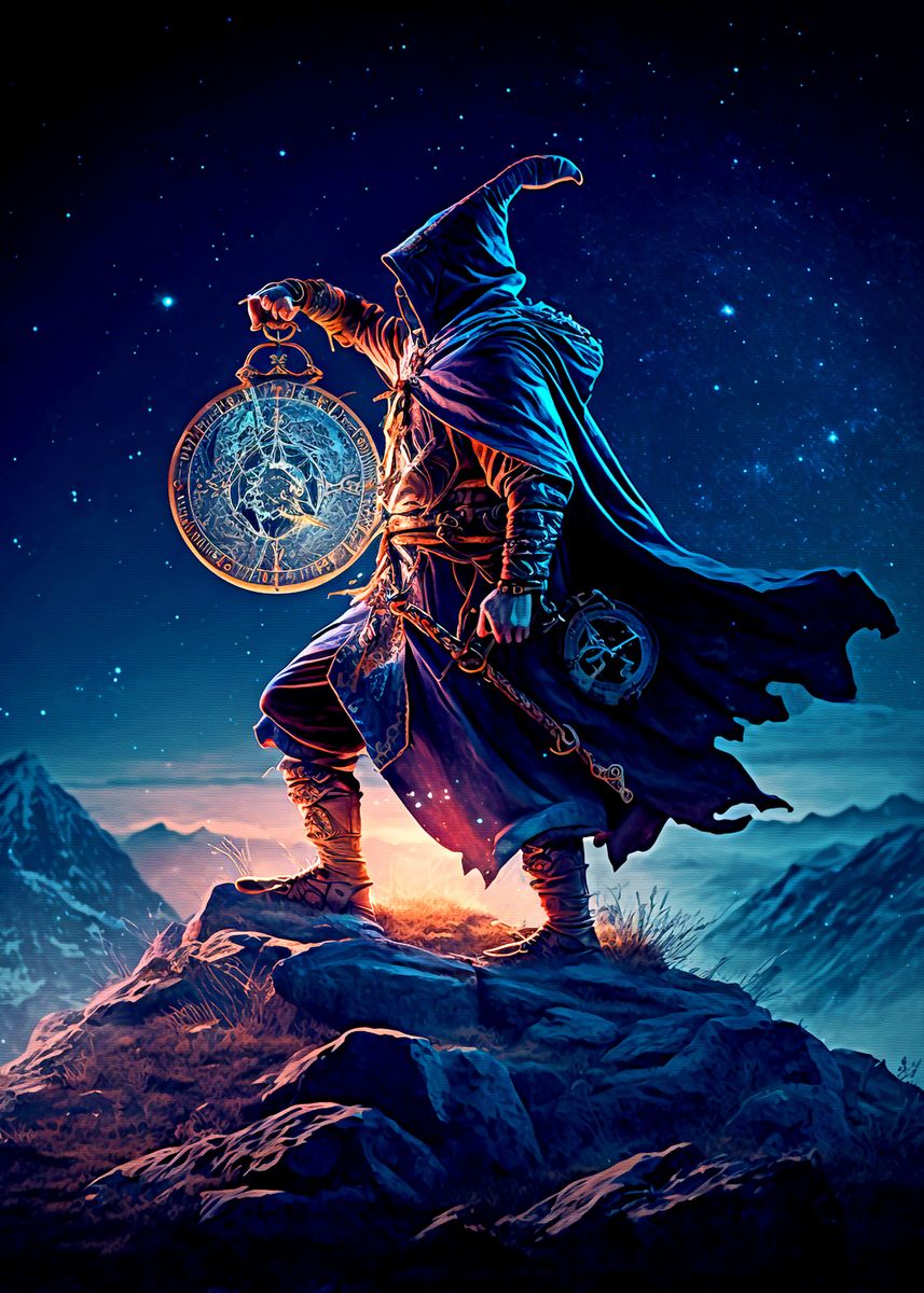 'Fantasy Wizard' Poster, picture, metal print, paint by khac vinh ...