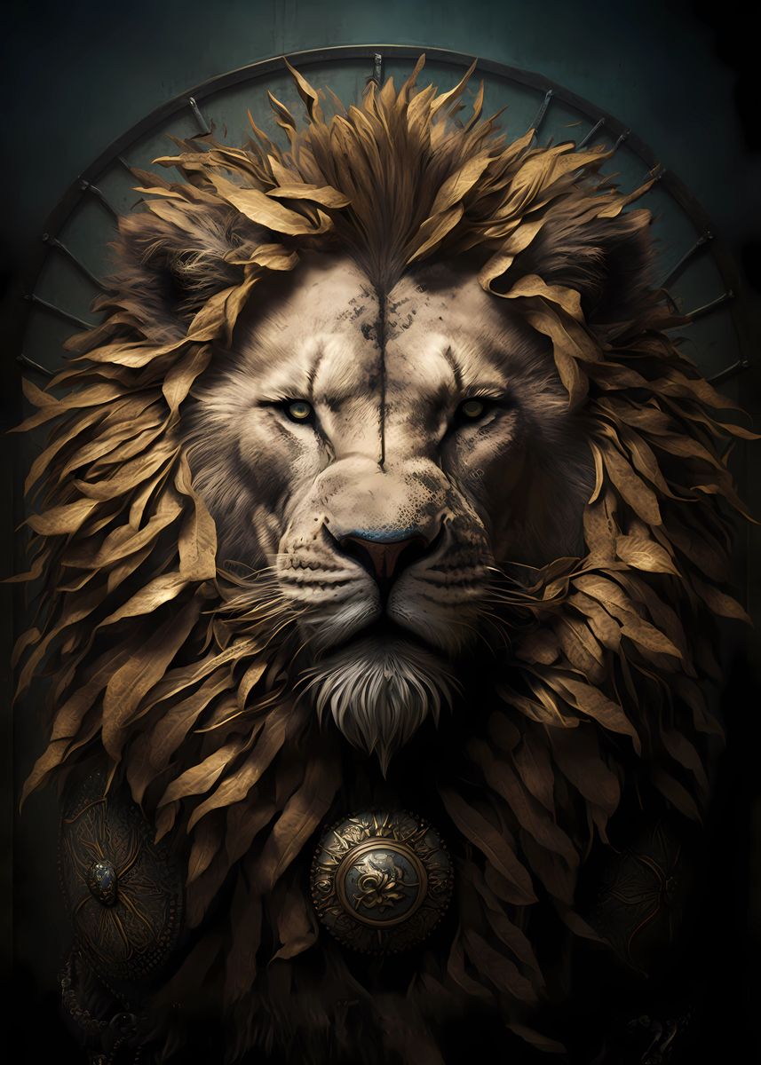 'Lion Fairy tale' Poster, picture, metal print, paint by Adam Decor ...