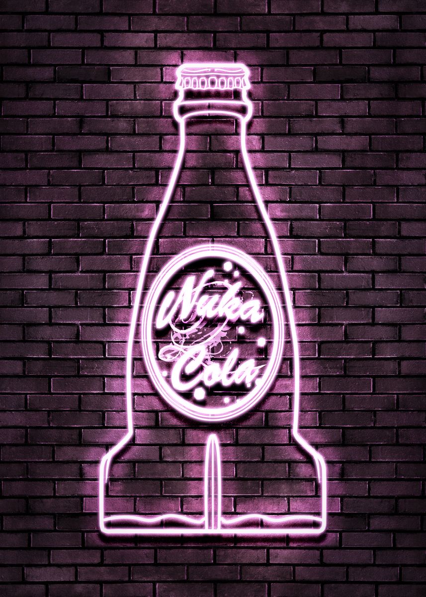 'Nuka Cola Quartz Neon' Poster, picture, metal print, paint by Fallout ...