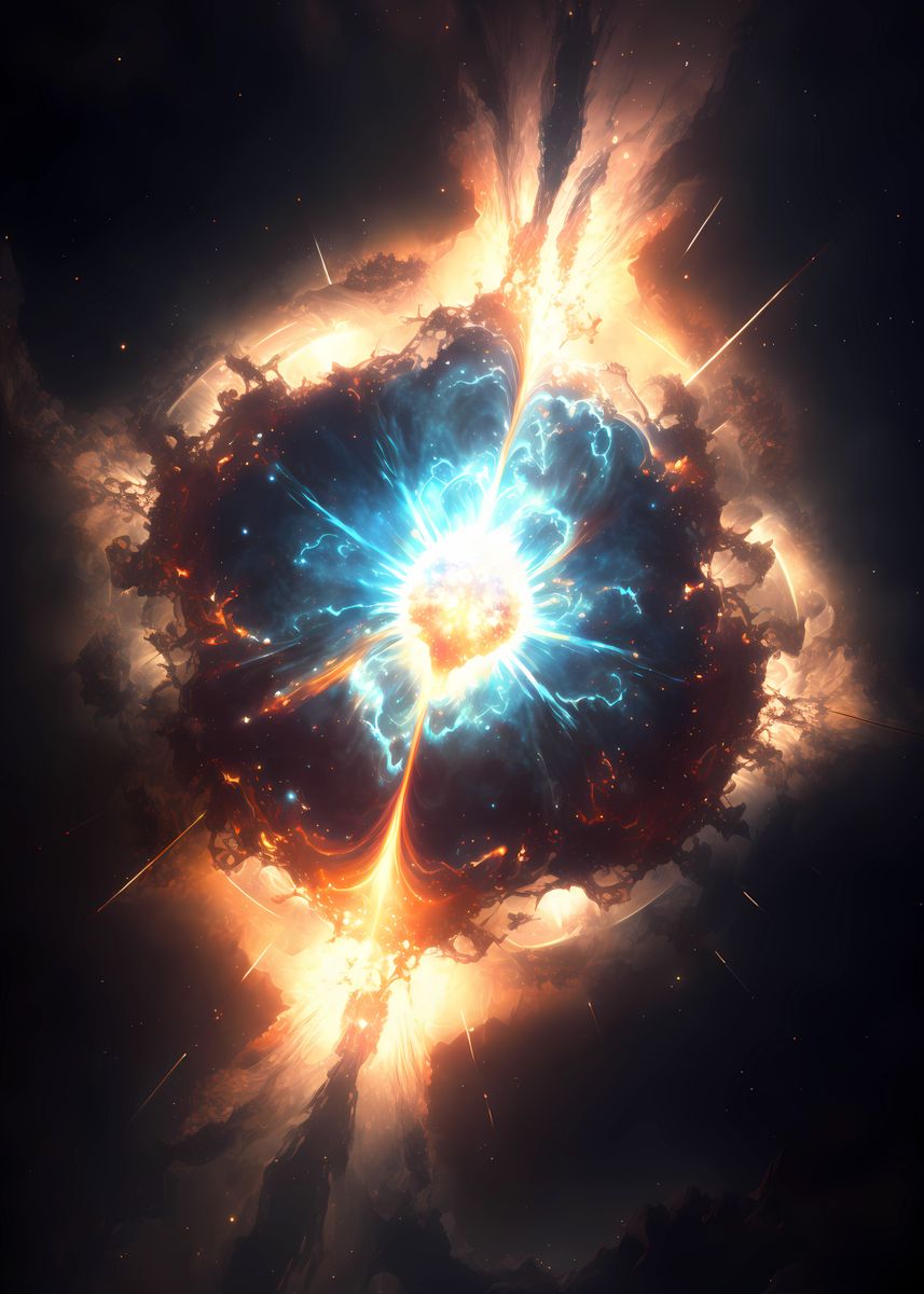 'Exploding Supernova' Poster, picture, metal print, paint by Epsilite ...