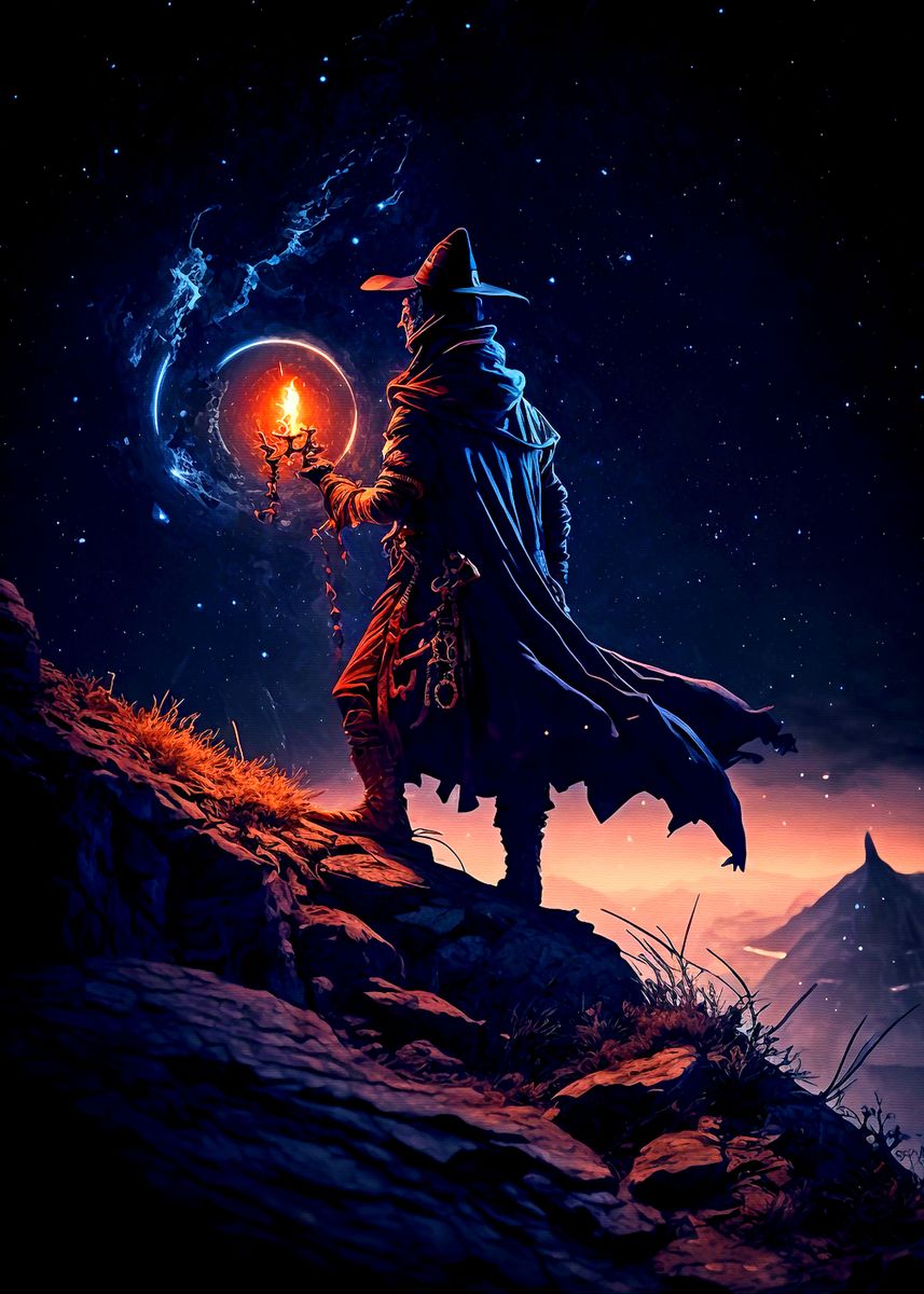 'Fantasy Wizard' Poster, picture, metal print, paint by khac vinh ...
