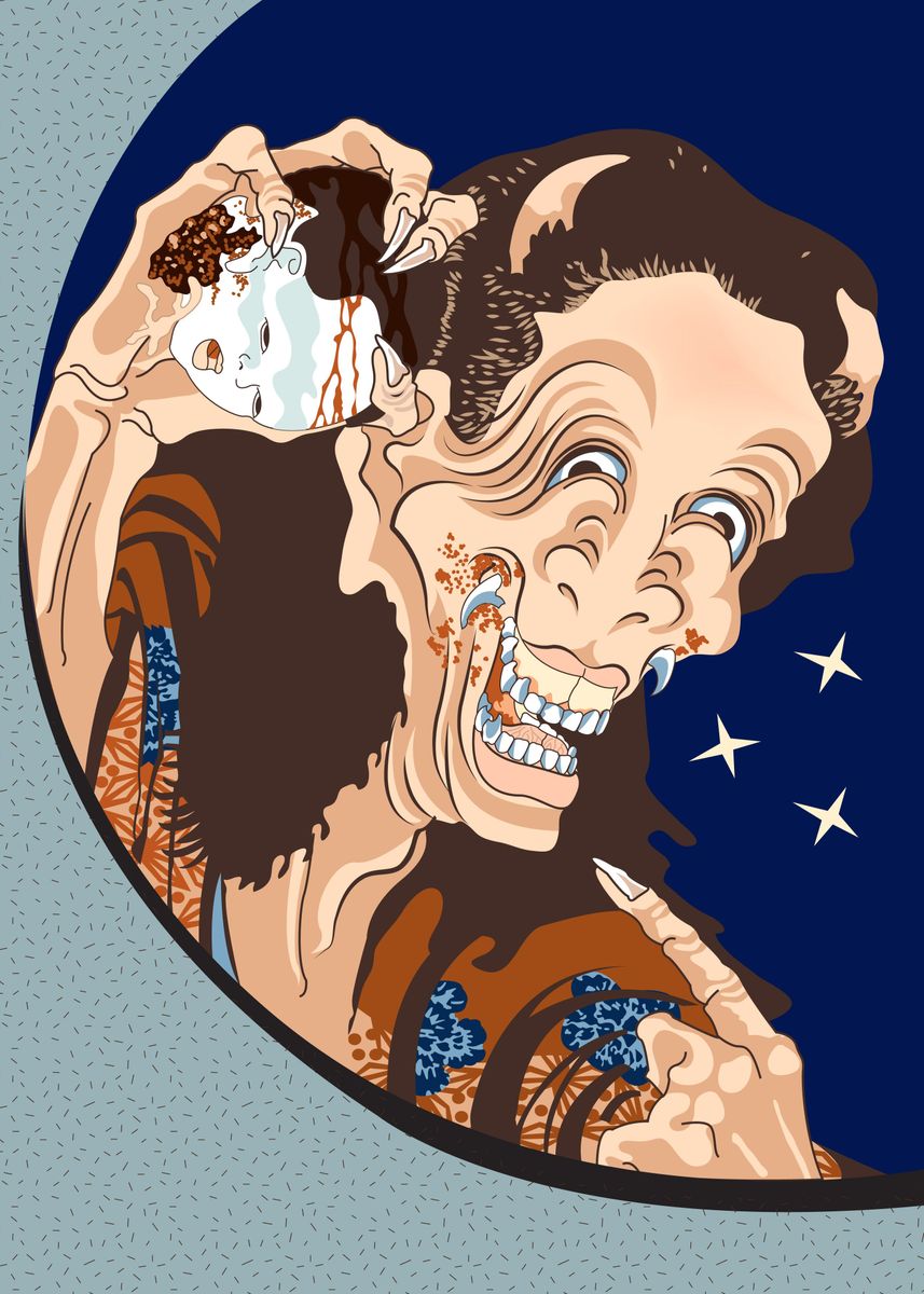 'Laughing Demon' Poster, picture, metal print, paint by Long Shot | Displate