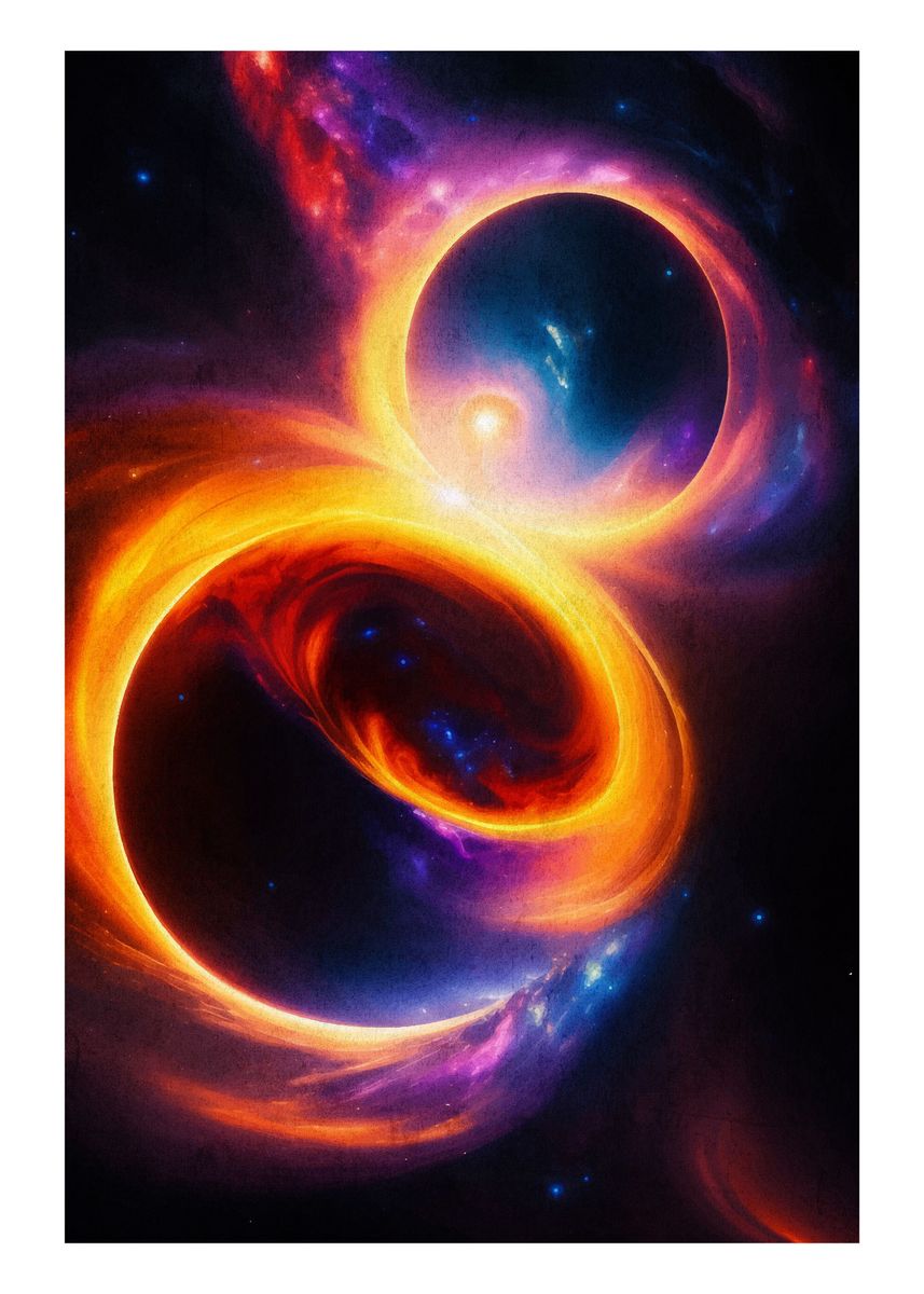 'meteor' Poster, picture, metal print, paint by Linda anggraeni | Displate