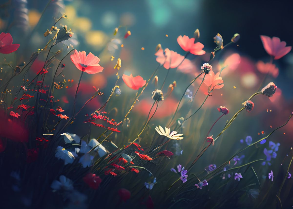 'Peaceful Spring Vibes 3' Poster by Benjamin Alvarez | Displate