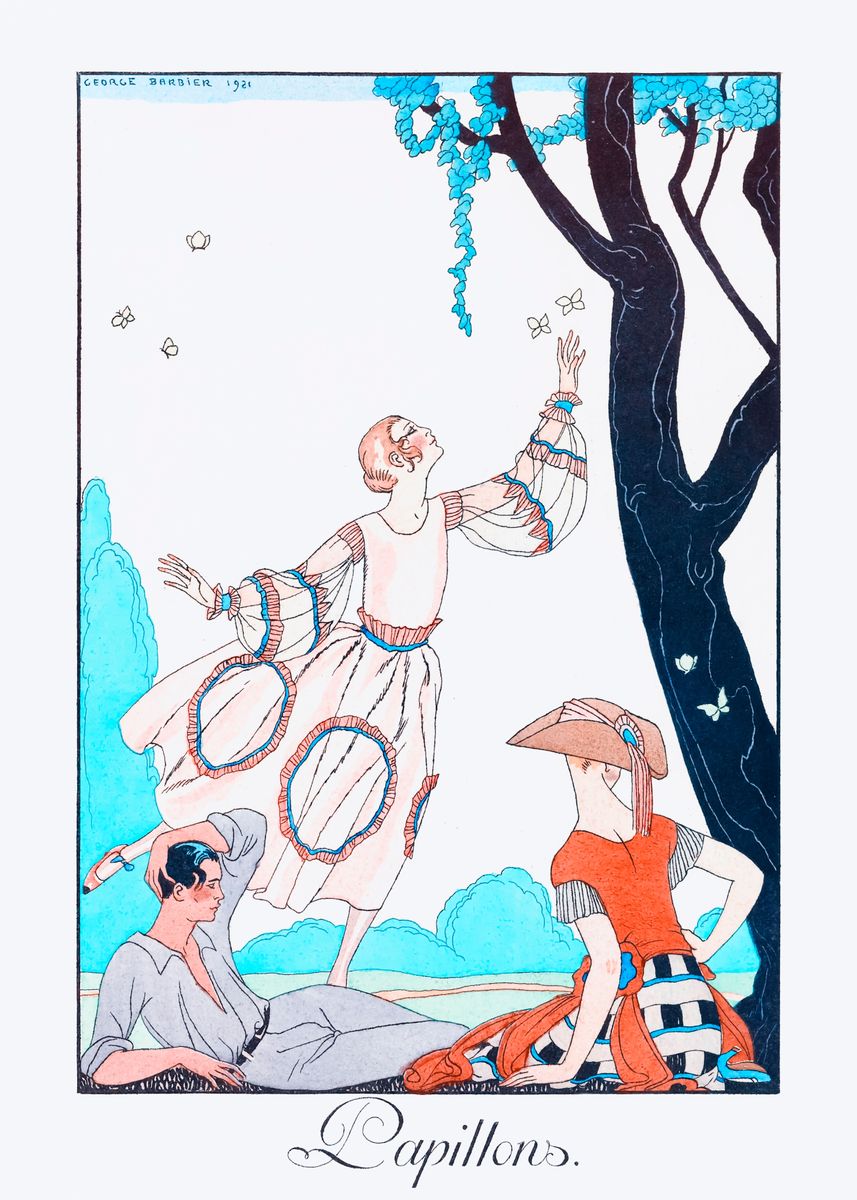 'Papillons' Poster, picture, metal print, paint by Mango Art | Displate