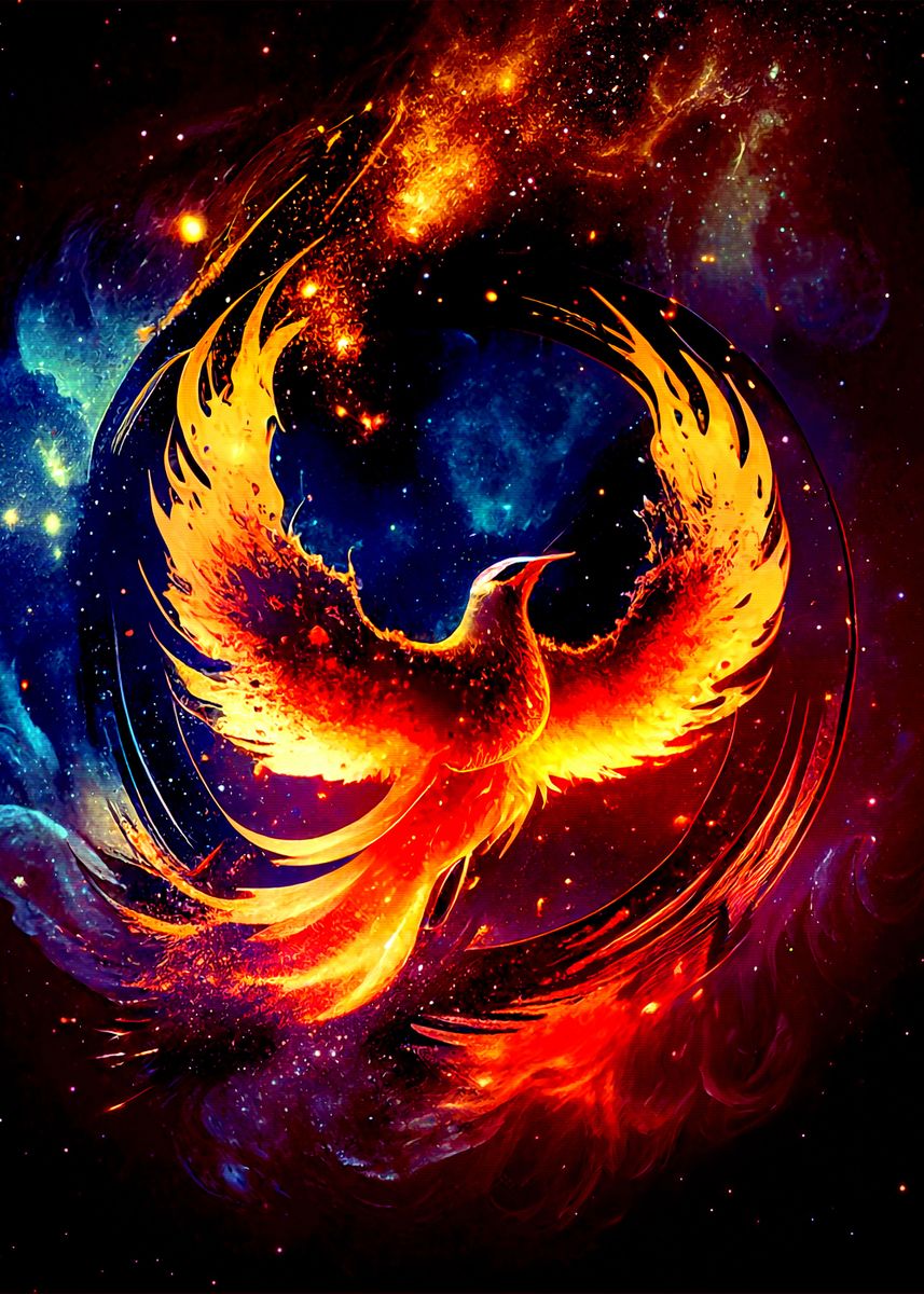 'Phoenix' Poster by Anie Nesta | Displate