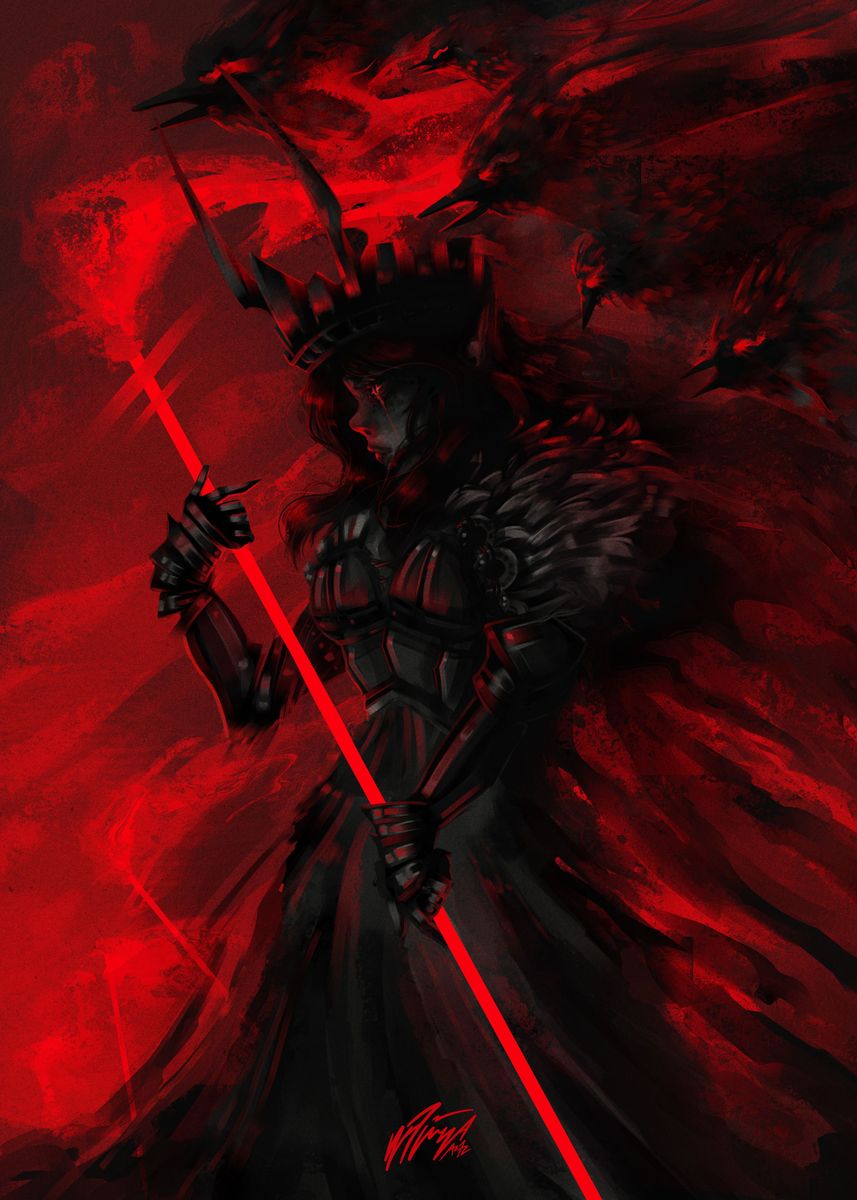 'The Raven Queen Dynasty' Poster, picture, metal print, paint by ...