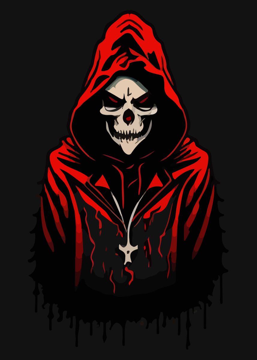 'Deaths Head' Poster, picture, metal print, paint by Arthur Yosh | Displate