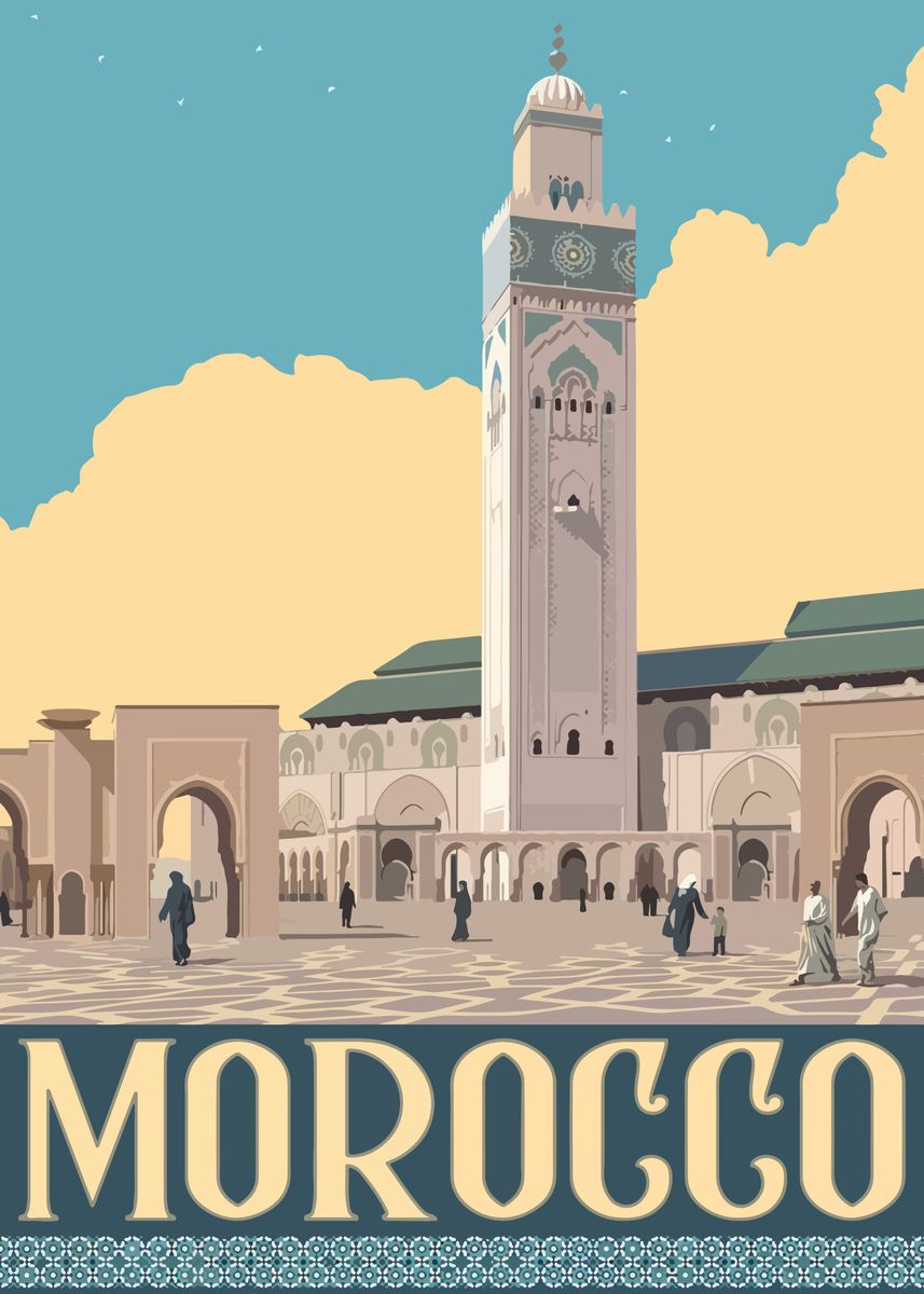 'Travel to morocco' Poster, picture, metal print, paint by Leonardo ...