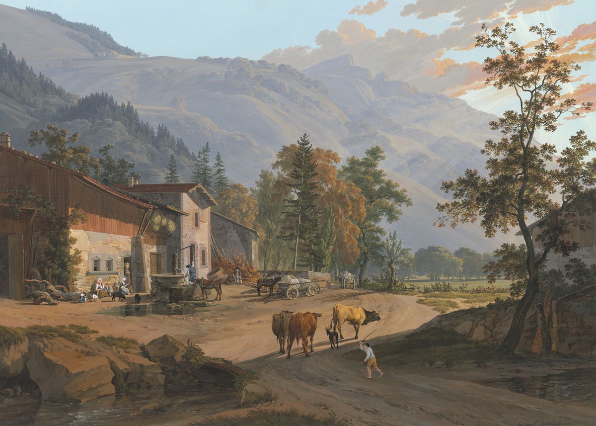 'View of the Brezon' Poster by tony4urban | Displate