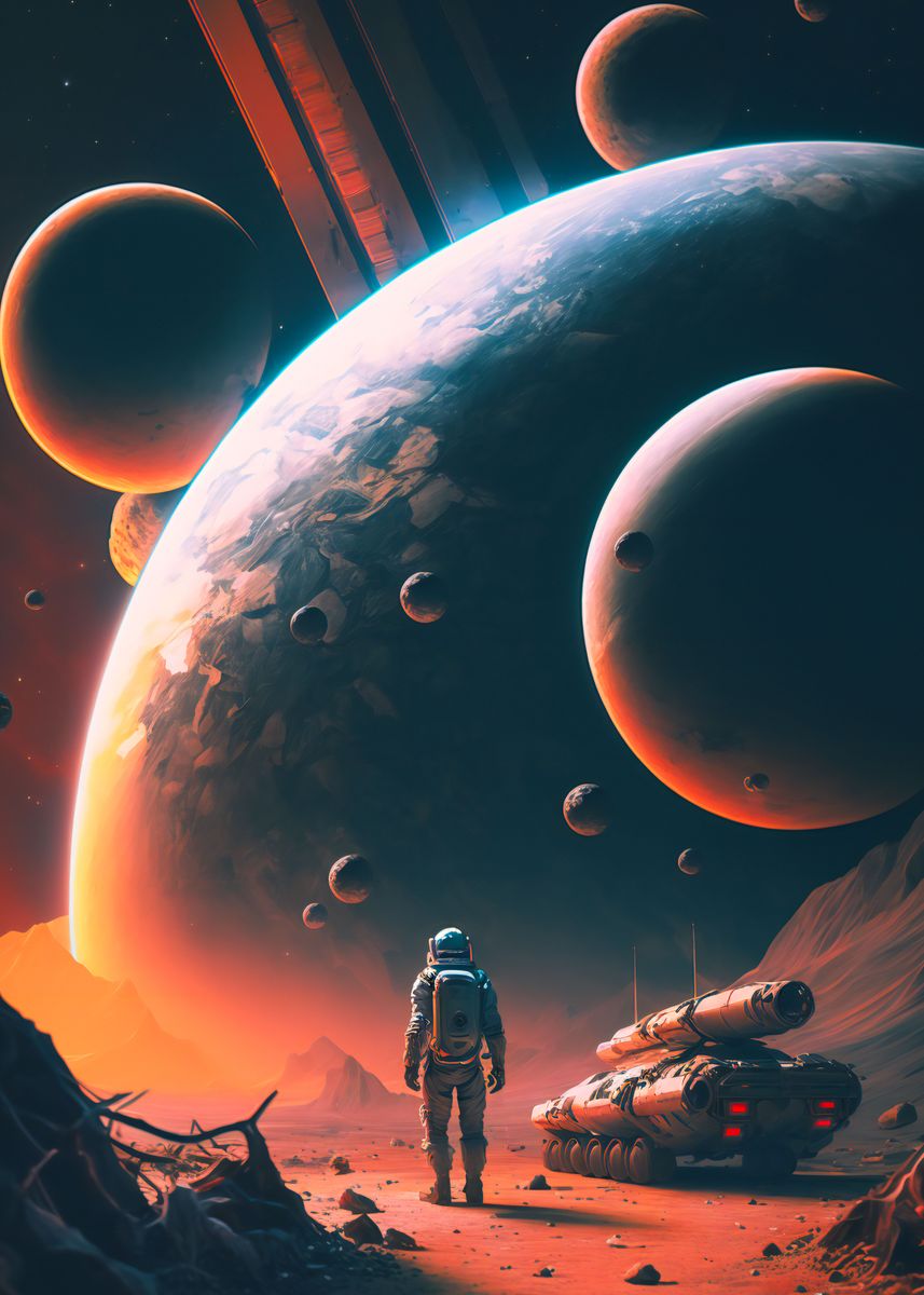 'Stellar Aria' Poster, picture, metal print, paint by Sparkls | Displate