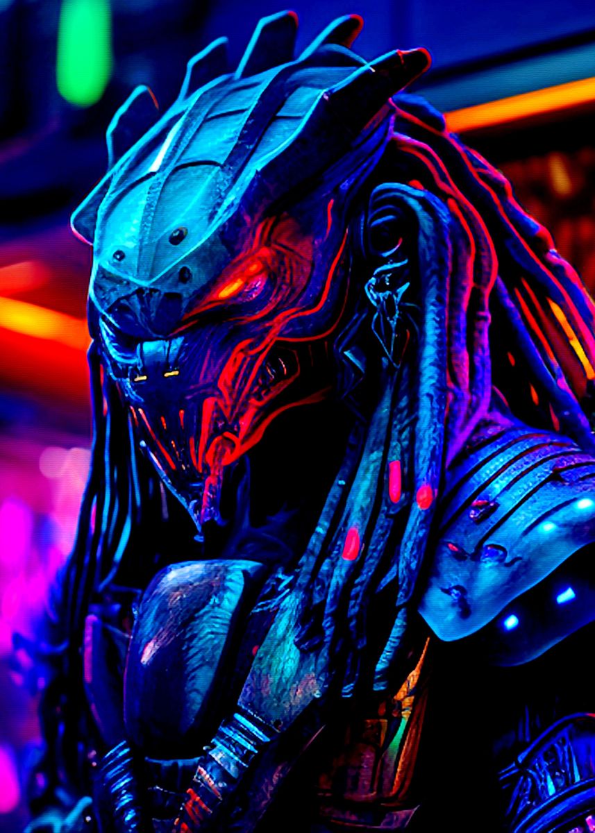 'Cyberpunk Predator' Poster, picture, metal print, paint by Dao Thuan ...