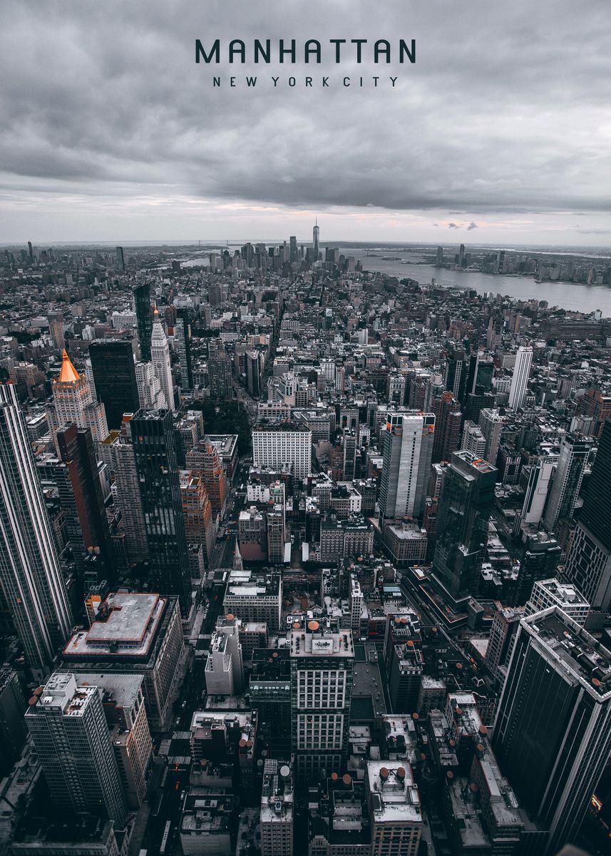 'Manhattan ' Poster, picture, metal print, paint by Explore Universe ...