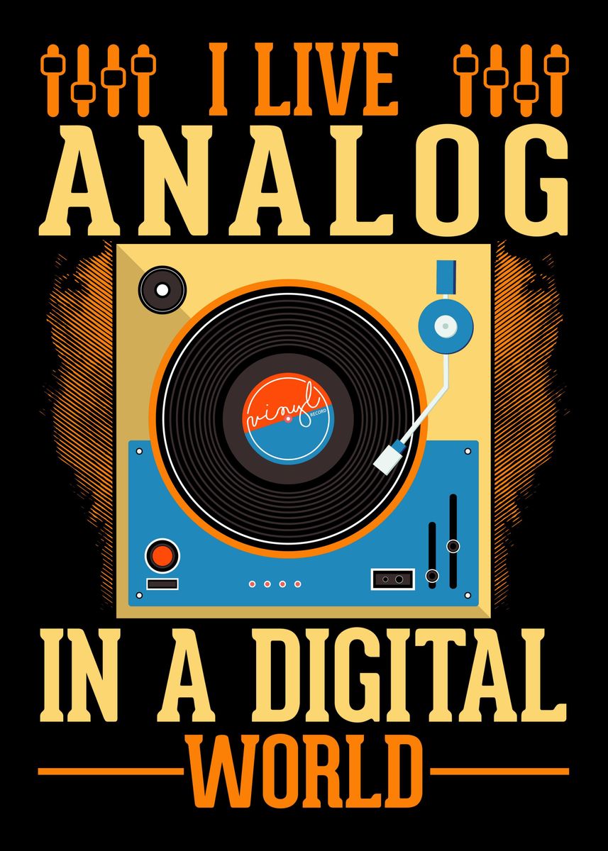 'Vinyl Music DJ Record' Poster, picture, metal print, paint by ...