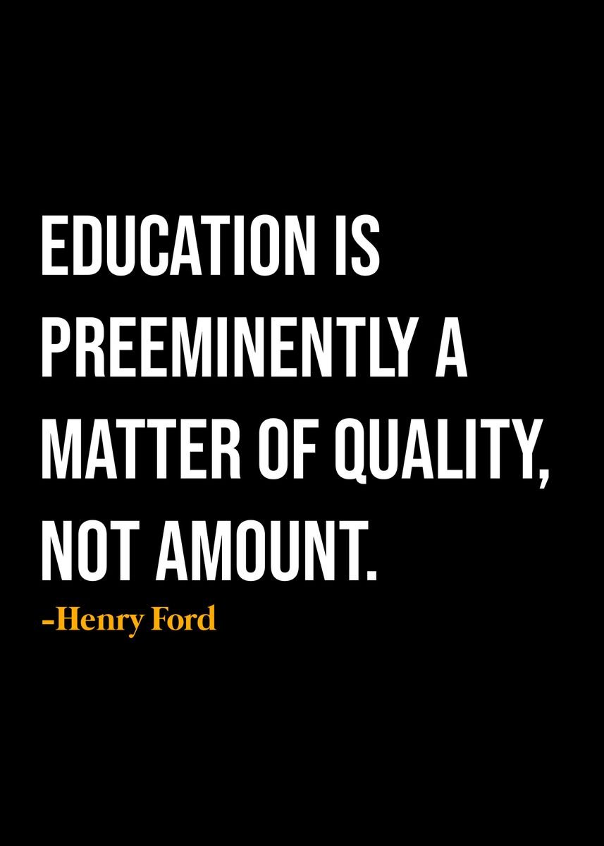 'Henry Ford Quote ' Poster, picture, metal print, paint by KAZE | Displate