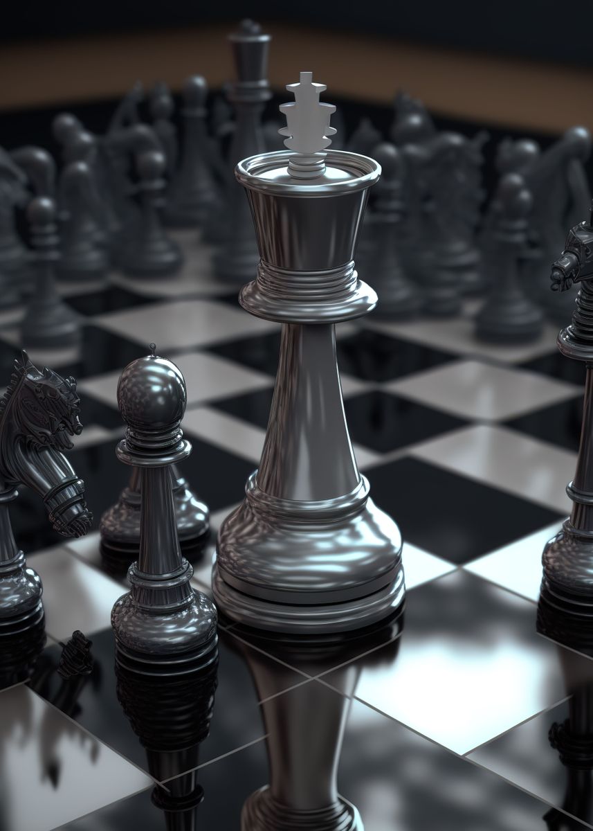 'game chess sport' Poster, picture, metal print, paint by Hari Buckner ...