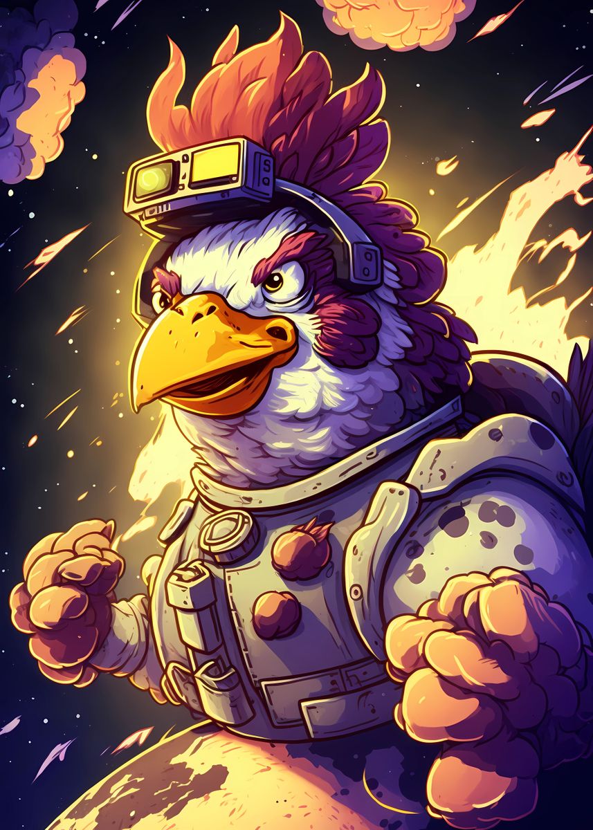 'Chicken Supernaturalism' Poster, picture, metal print, paint by Leah ...