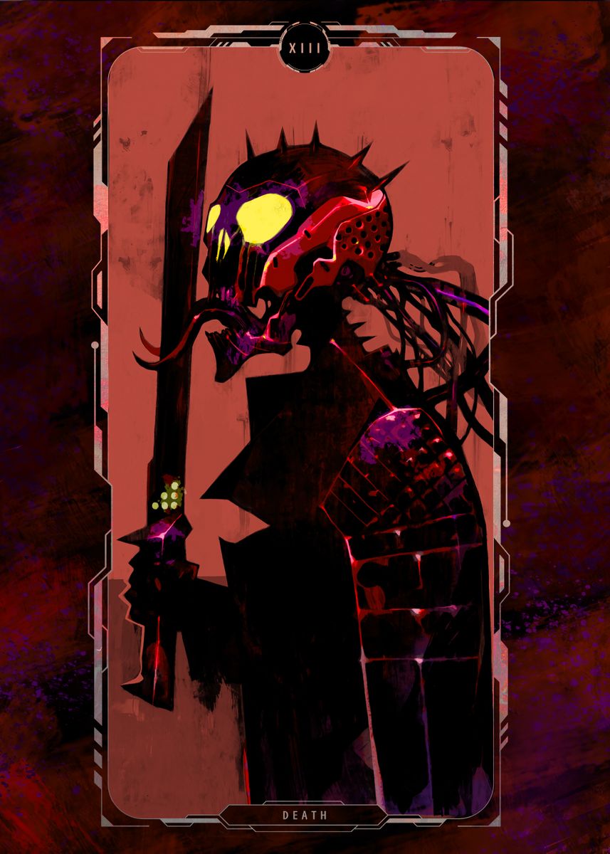 'Death' Poster, picture, metal print, paint by Cyberpunk 2077 | Displate