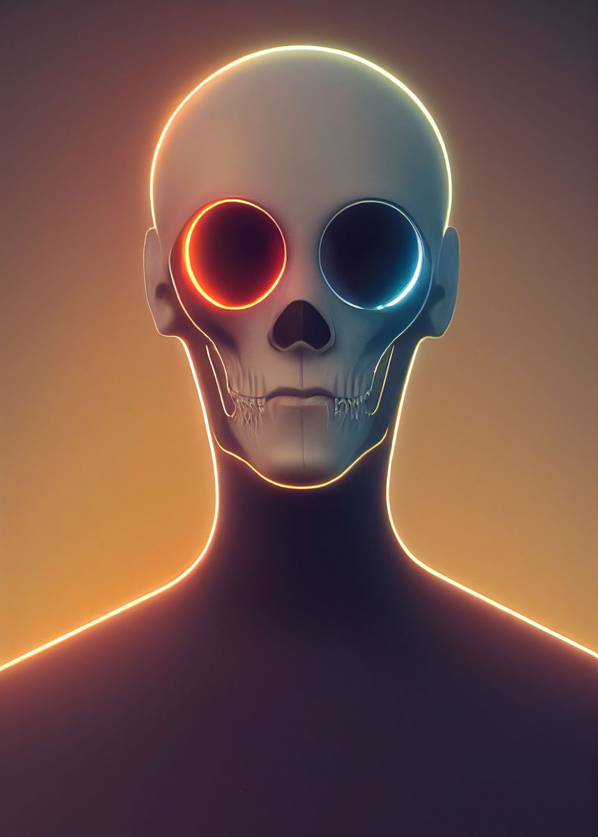 'Neon Death' Poster, picture, metal print, paint by dostiphotography ...