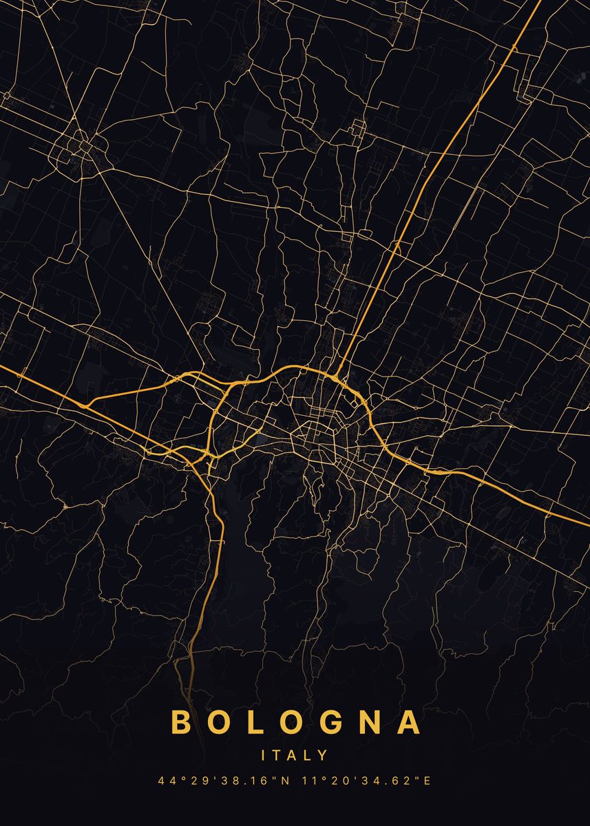 'Bologna Italy' Poster, picture, metal print, paint by Kemi | Displate