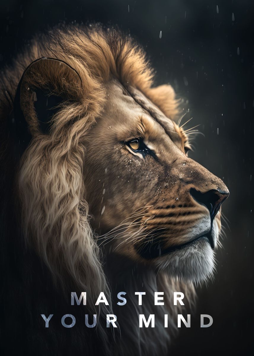 'Master Your Mind' Poster, picture, metal print, paint by Zenz | Displate