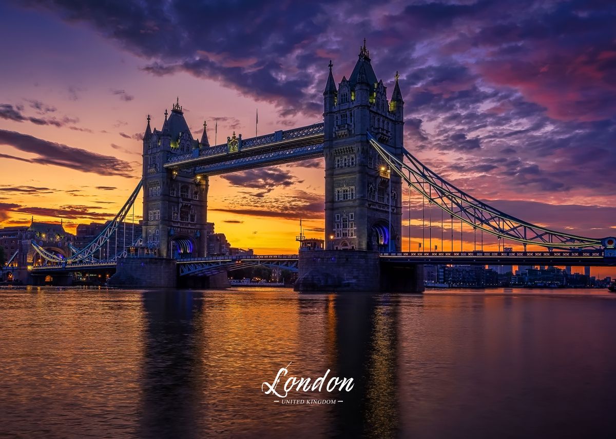 'London' Poster by MyDigitalMind | Displate