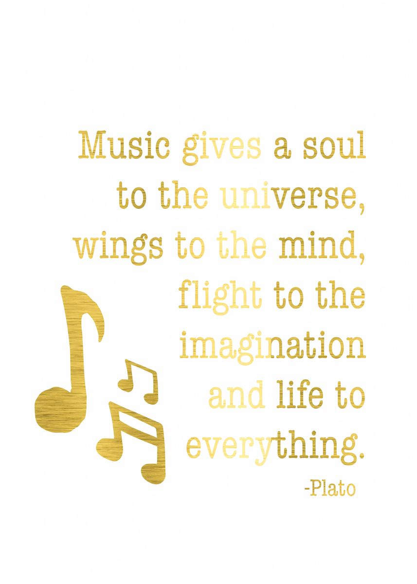 'Music Quotes' Poster, picture, metal print, paint by Robet Erick ...