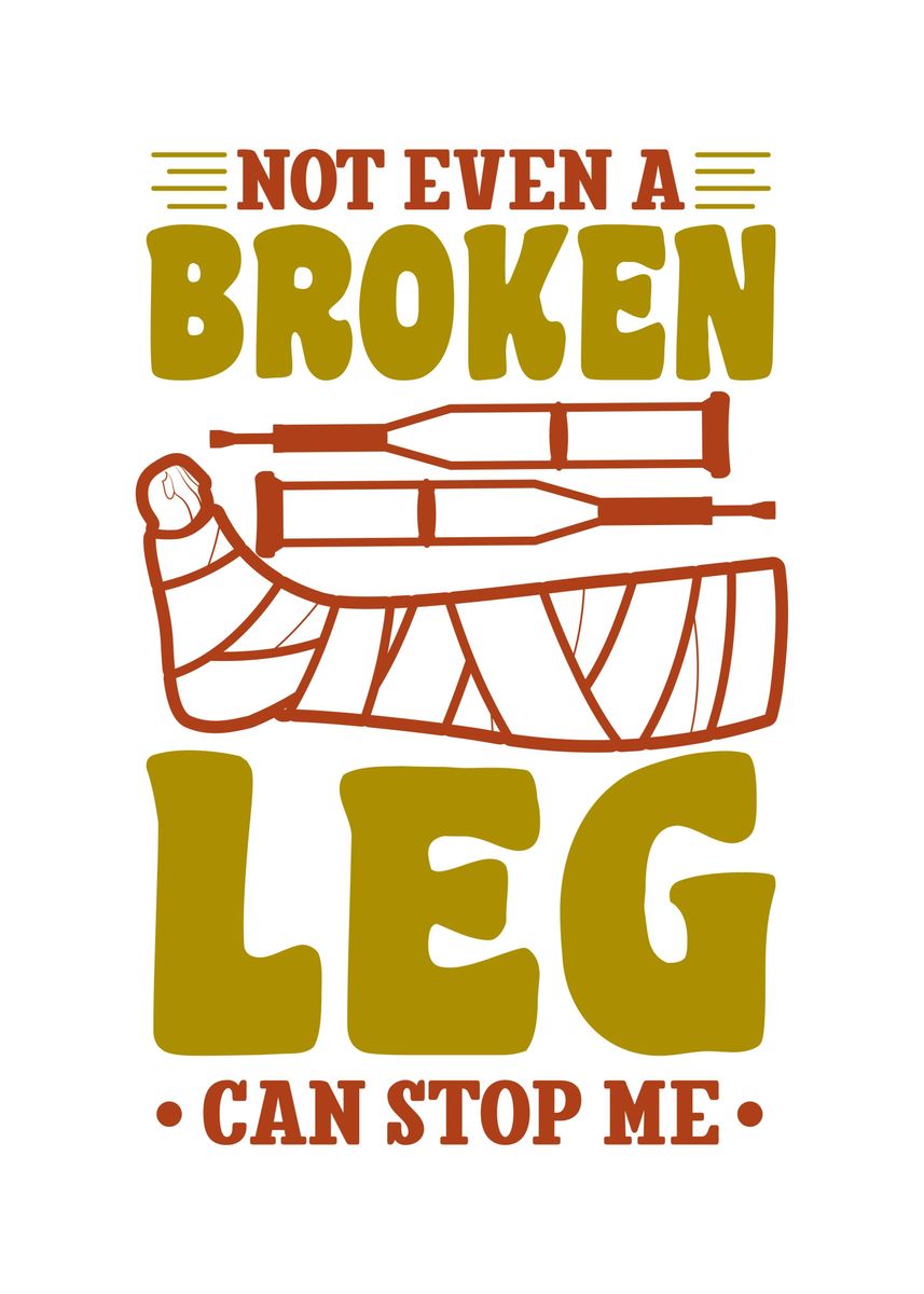 'Broken Leg' Poster, picture, metal print, paint by Sebastian Wünsche ...