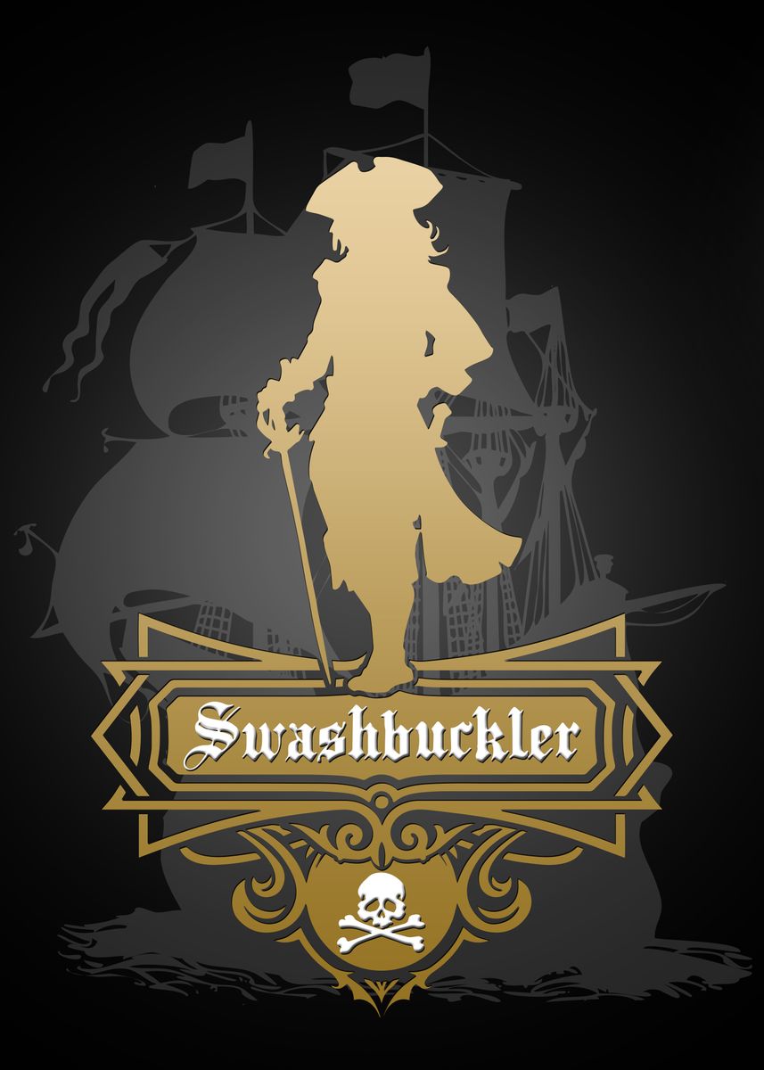 'Pirate Swashbuckler' Poster, picture, metal print, paint by LouteCrea ...