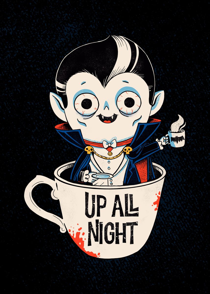 'up all night' Poster, picture, metal print, paint by Pepe Rodriguez ...