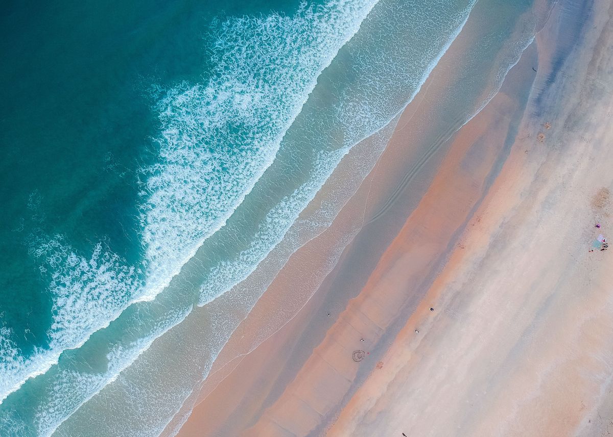 'Aerial Beach Shot' Poster by Photography and Illustration | Displate