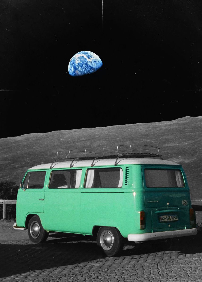 'EARTH RISE' Poster, picture, metal print, paint by LFHCS | Displate