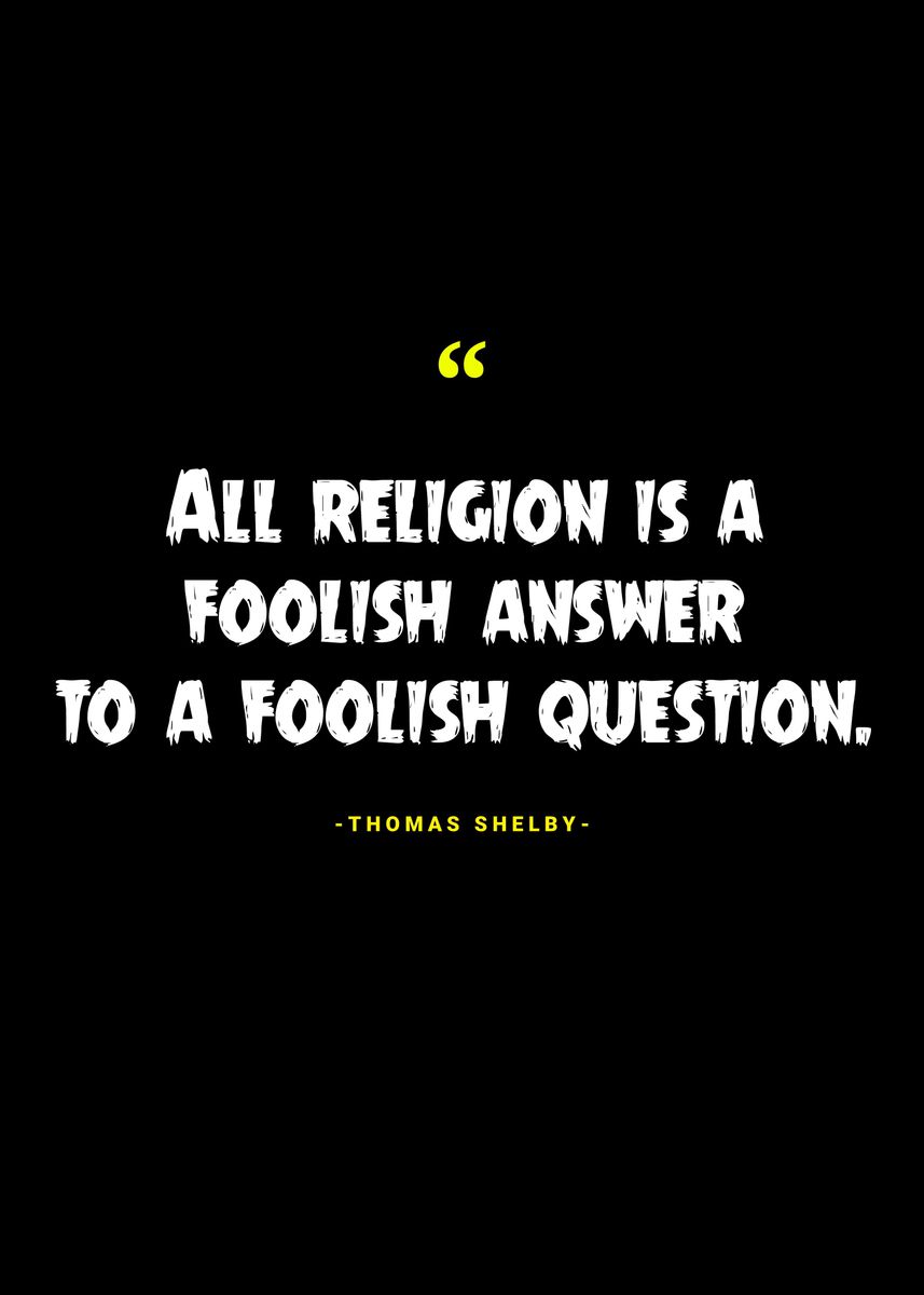 'Thomas Shelby Quotes' Poster, picture, metal print, paint by Twenty ...