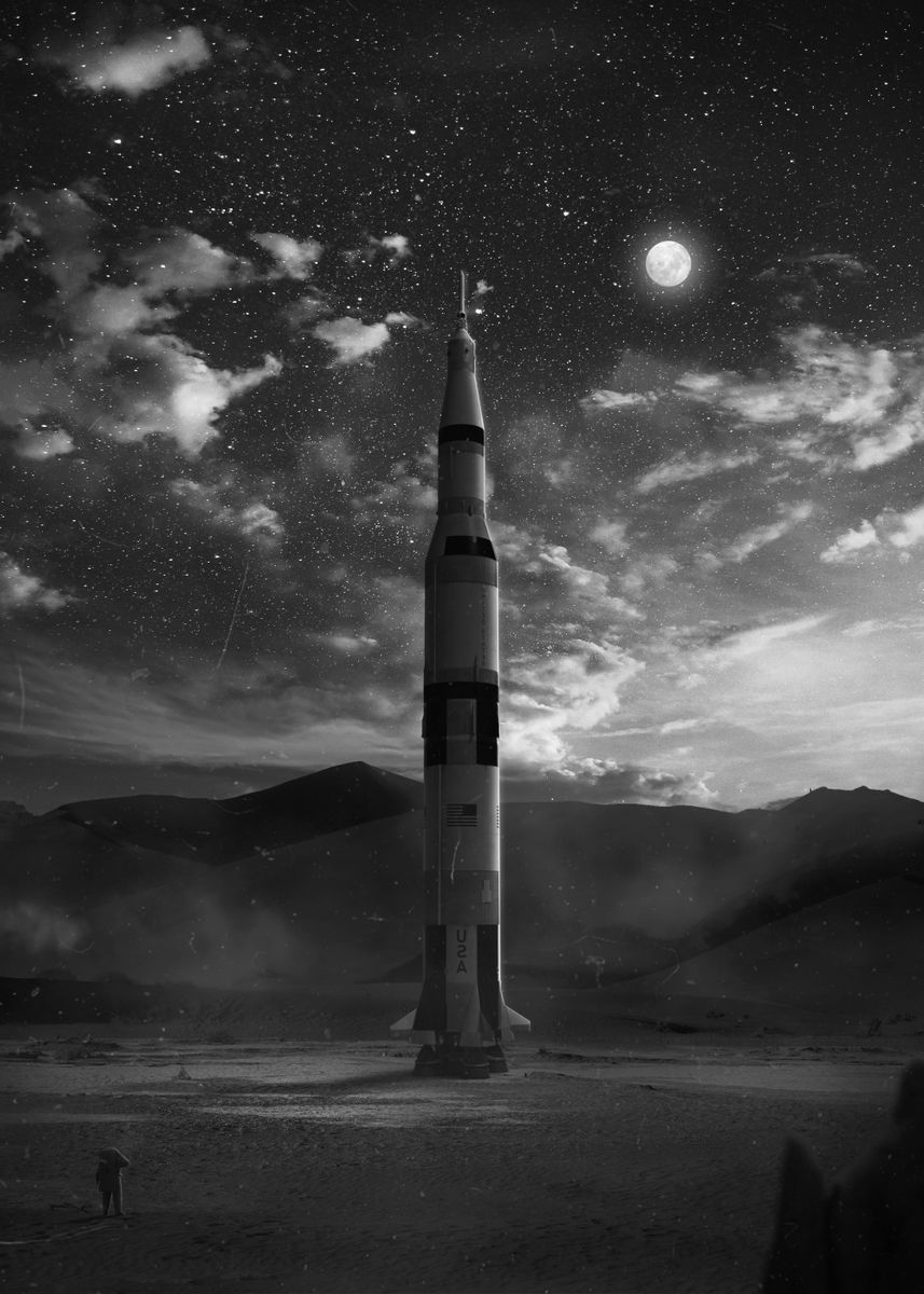 'Launch BW' Poster by Iamtripsy | Displate