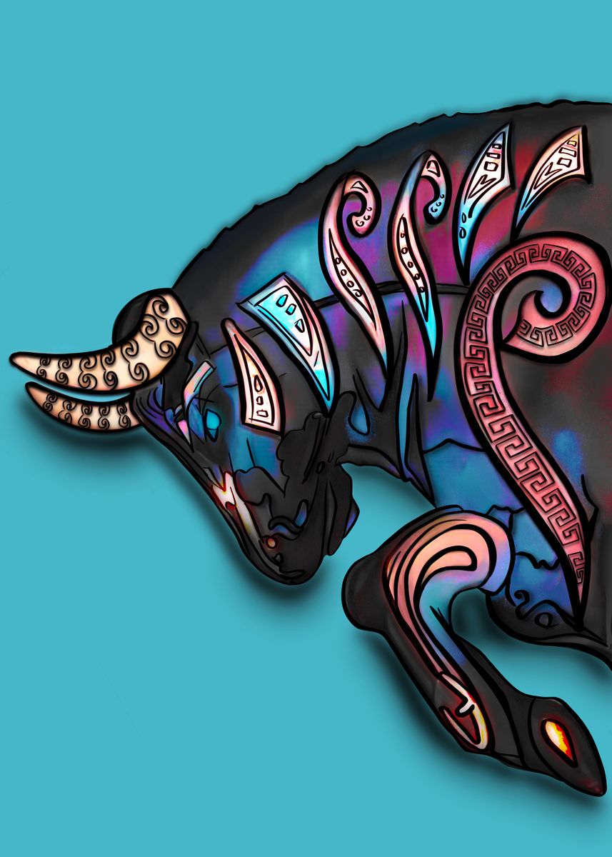 'Taurus' Poster by Heather Mowat | Displate