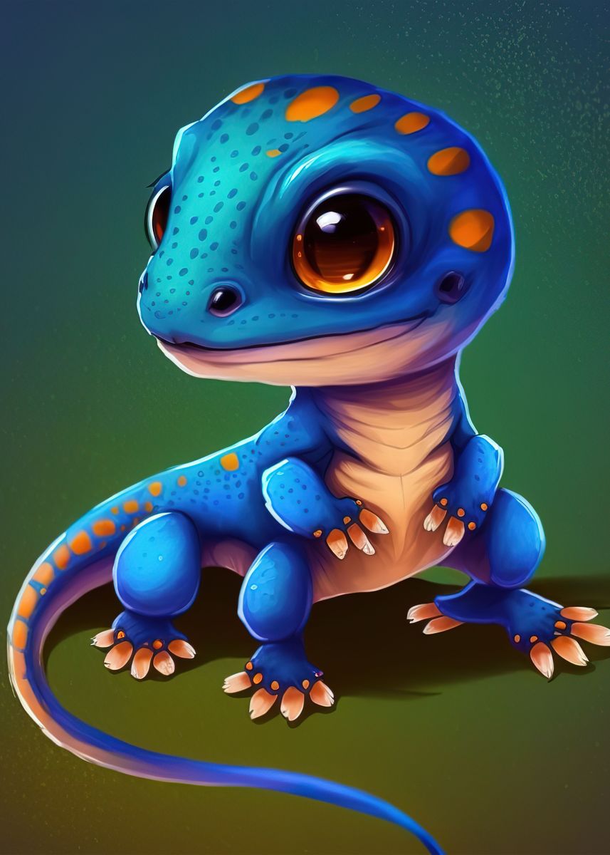 'Gecko Animal' Poster by Anime | Displate