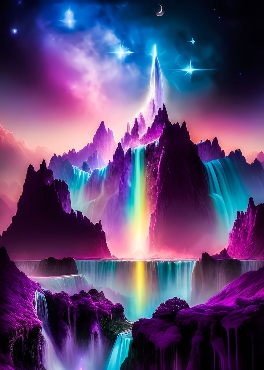 'Fantasy Land' Poster, picture, metal print, paint by ANDRE MCKAY ...