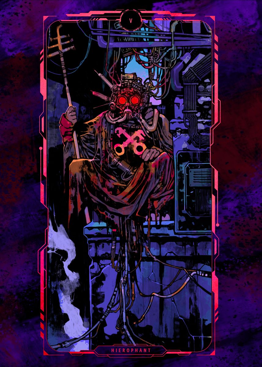 'Hierophant' Poster, picture, metal print, paint by Cyberpunk 2077 ...