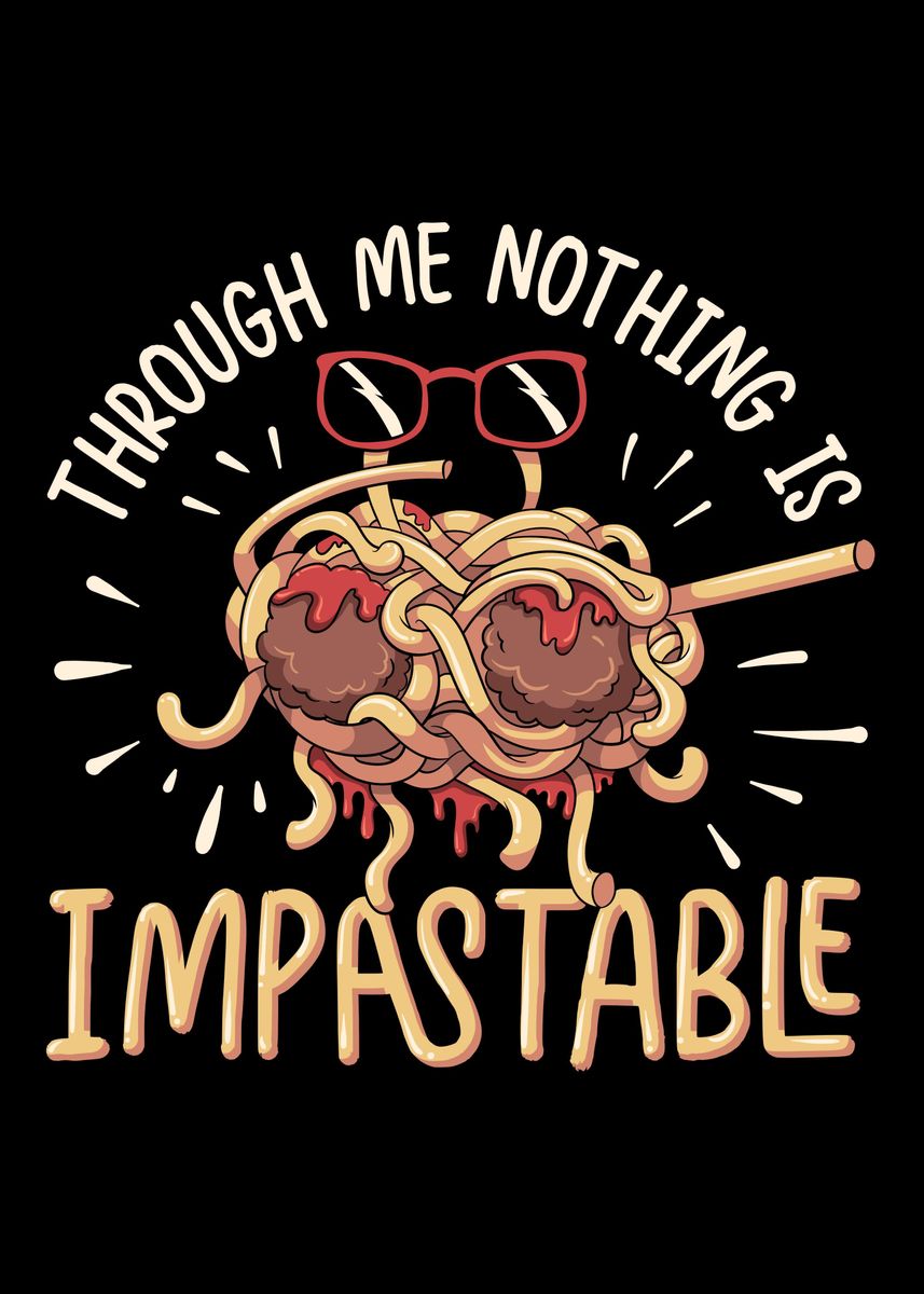 'Flying Spaghetti Monster' Poster by AestheticAlex | Displate