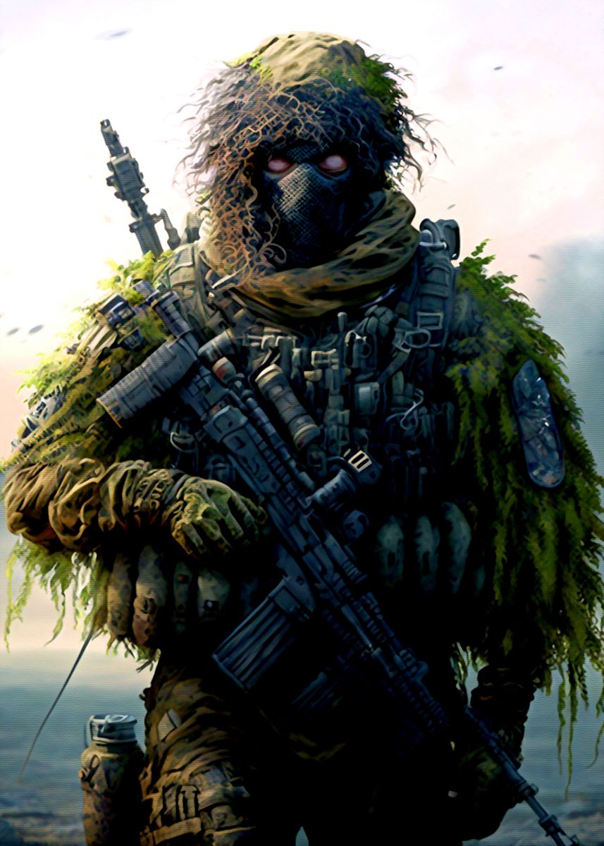 'Soldier' Poster, picture, metal print, paint by Maver File | Displate