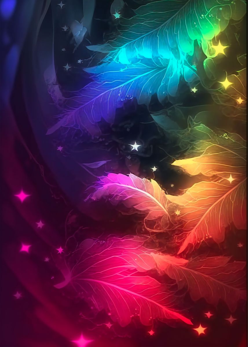 'Colorburst Convergence' Poster, picture, metal print, paint by Sparkls ...