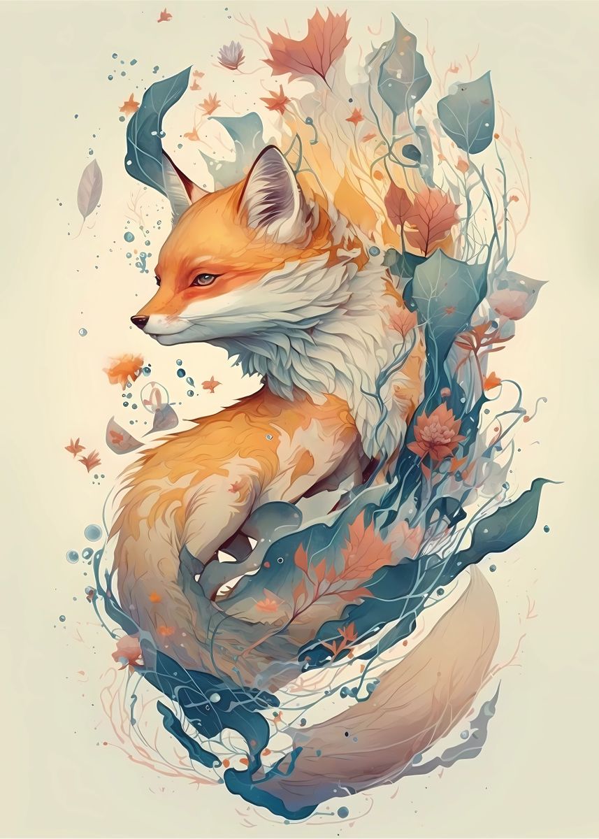 'Fox Legendary' Poster, picture, metal print, paint by Francisco ...