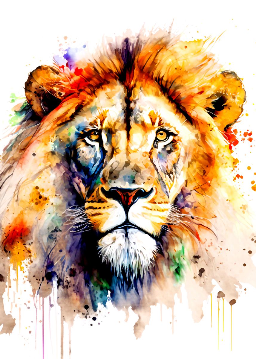 'Lion' Poster, picture, metal print, paint by set more | Displate