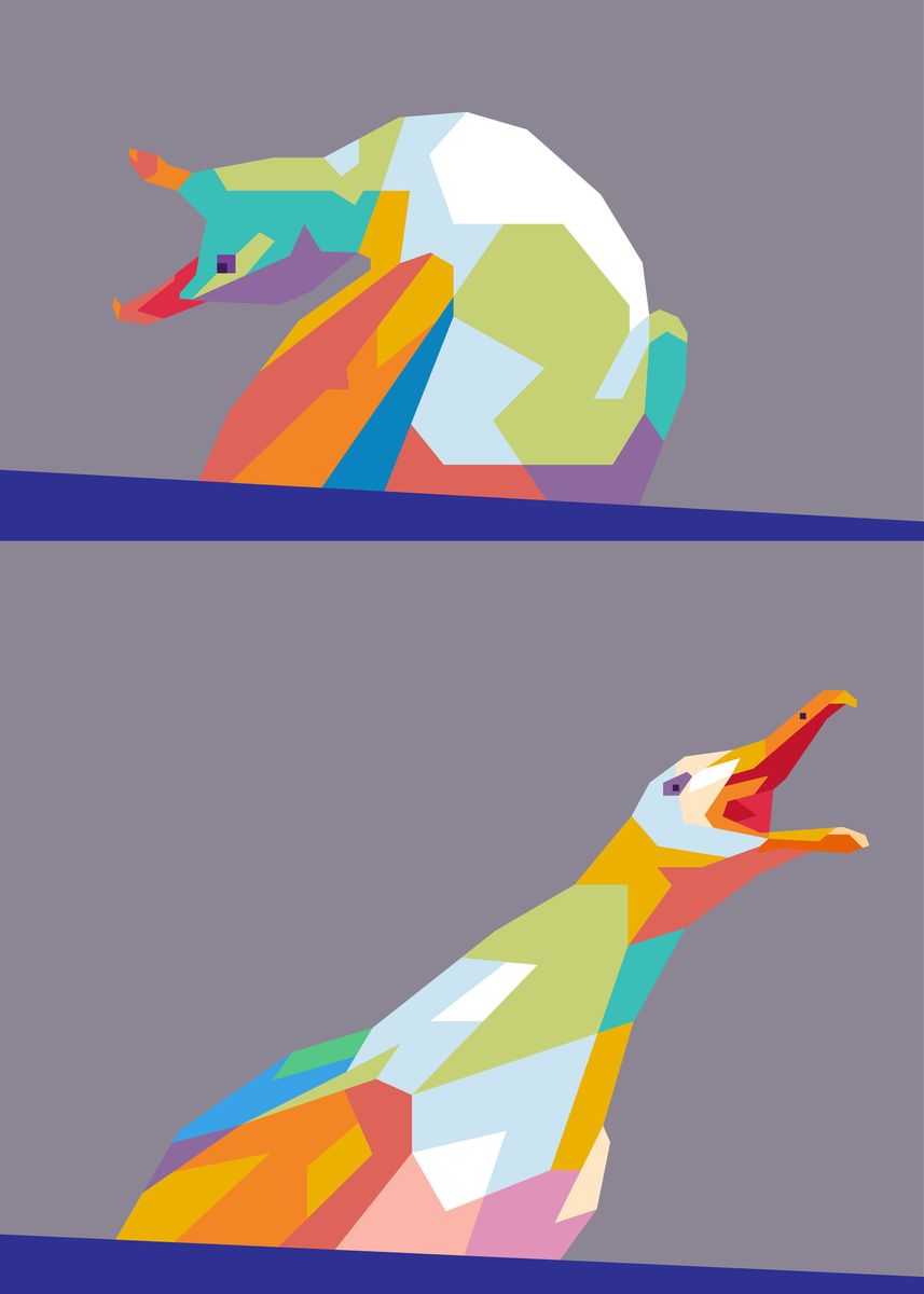 'Bird Meme' Poster, picture, metal print, paint by Muifatin | Displate