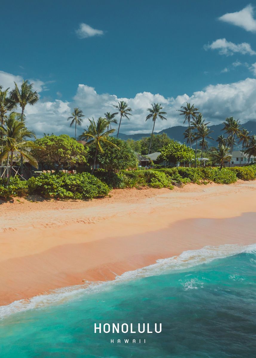 'Honolulu ' Poster, picture, metal print, paint by Big City | Displate