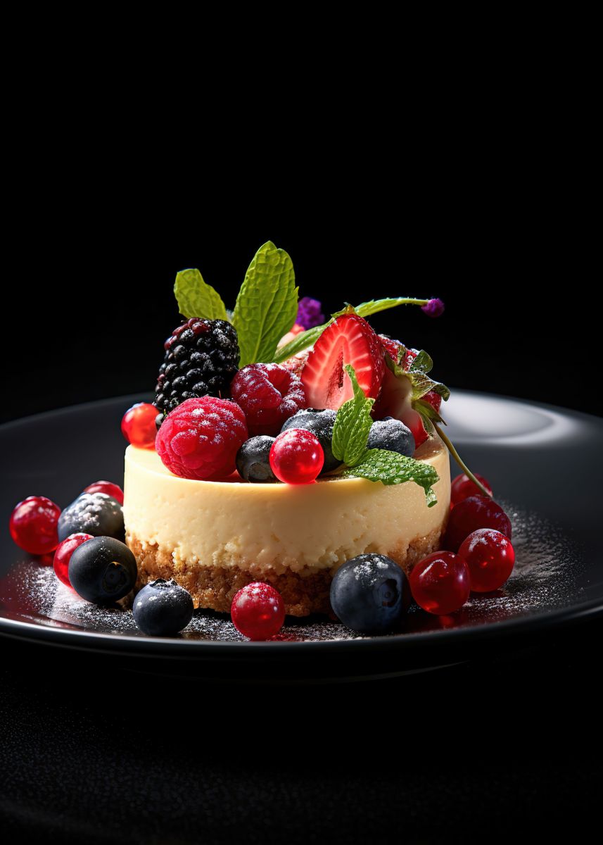 'Divine World of Cheesecake' Poster, picture, metal print, paint by ...